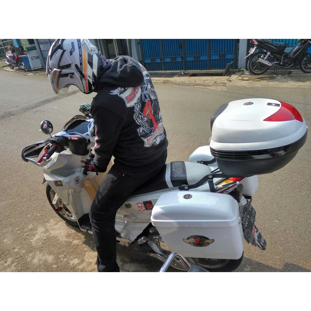 Jual Box Motor Samping KMI Putih | SideBox KMI White | Box Motor ...