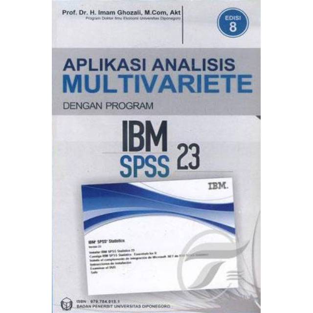 Jual Aplikasi Analisis Multivariete Dengan Program IBM SPSS 23 Edisi 8 ...