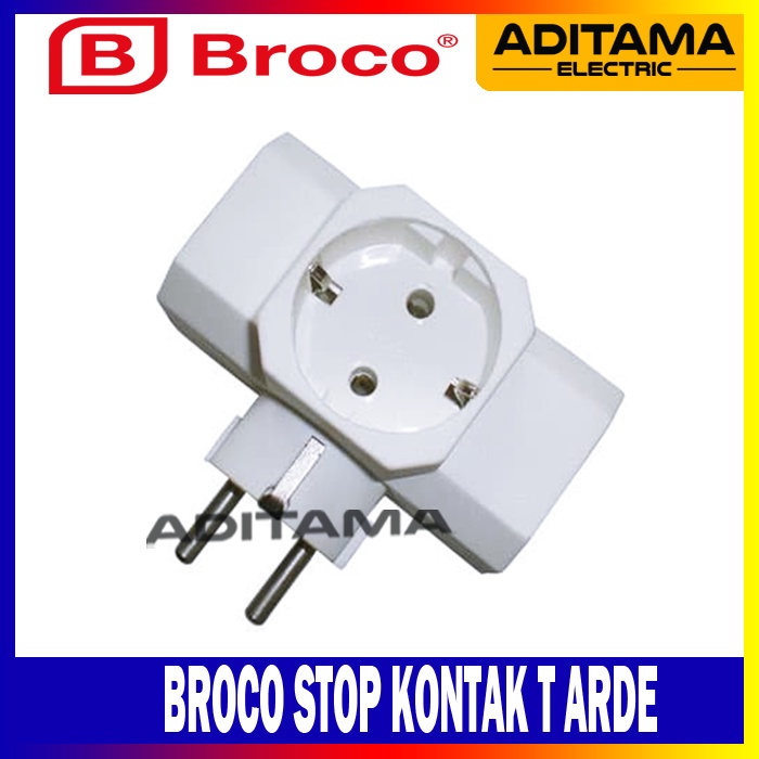Jual STEKER T ARDE BROCO/ BROCO STOP KONTAK T ARDE SEGI | Shopee Indonesia