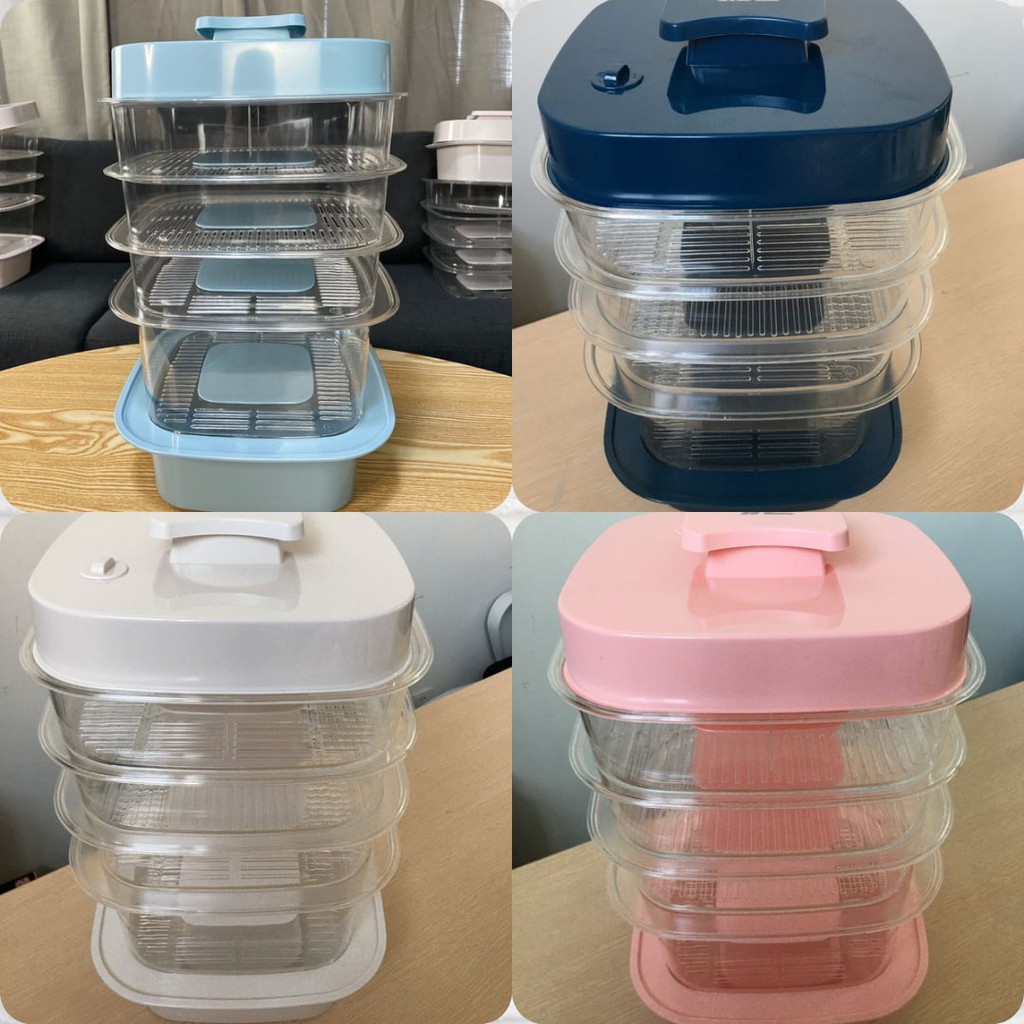 Jual Food Storage Containers Modern 6 layer / Tudung Saji / Rak Makanan ...