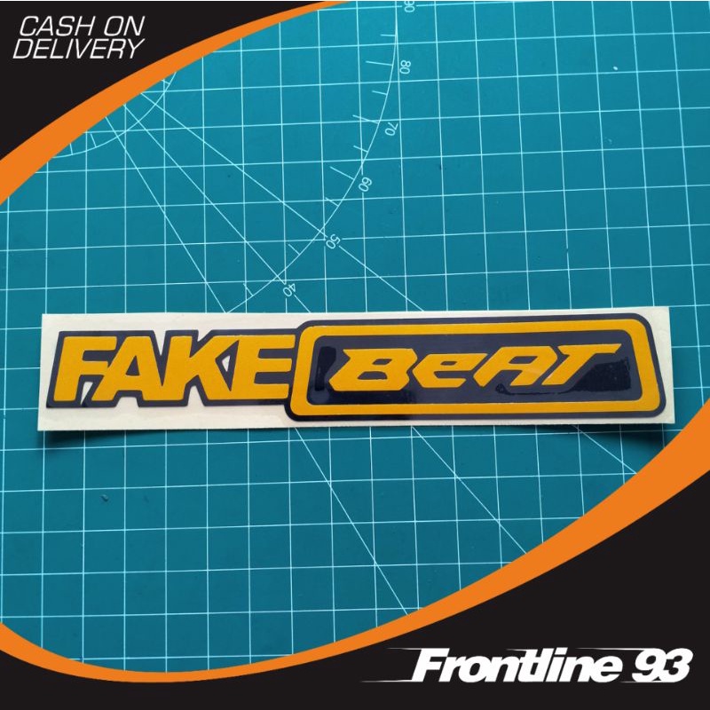 Jual Cetak Sticker Cutting Logo Fake Beat Custom Stiker Cutting Racing ...