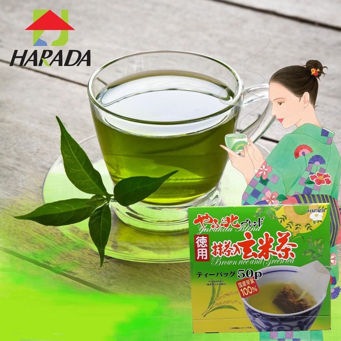 Jual TEH-DAUN- HARADA YABUKITA GREEN TEA BOX 50S 100% JAPAN TEH HIJAU ...