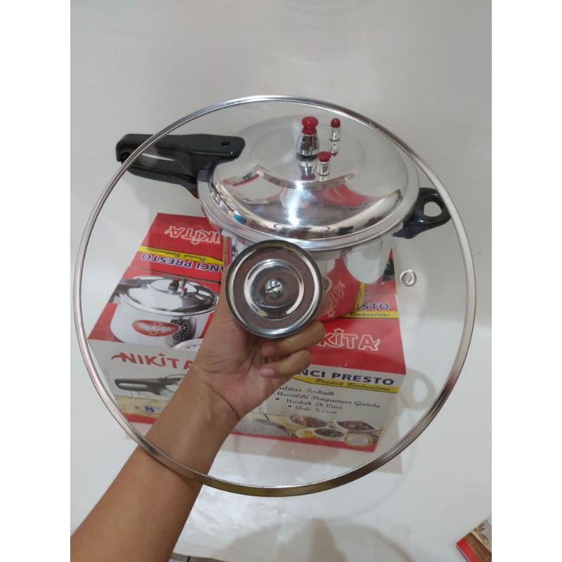Jual Panci Presto 8 liter Serbaguna Bahan tebal dan Kuat Alumunium pressure cooker | Shopee ...
