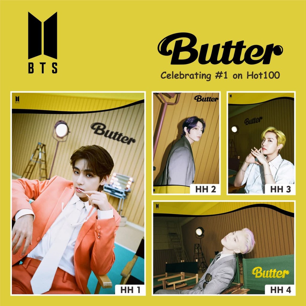Jual POSTER KPOP BTS BUTTER CELEBRATING #1 ON HOT100 | Shopee Indonesia