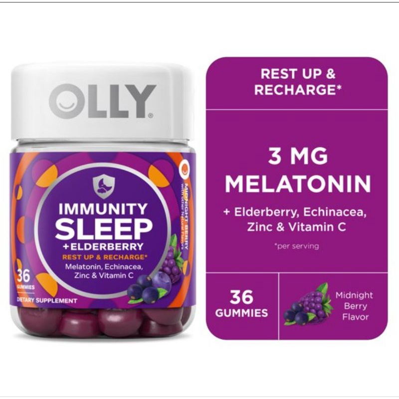 Jual Olly Immunity Sleep With Elderberry Vitamin C Zinc Melatonin ...