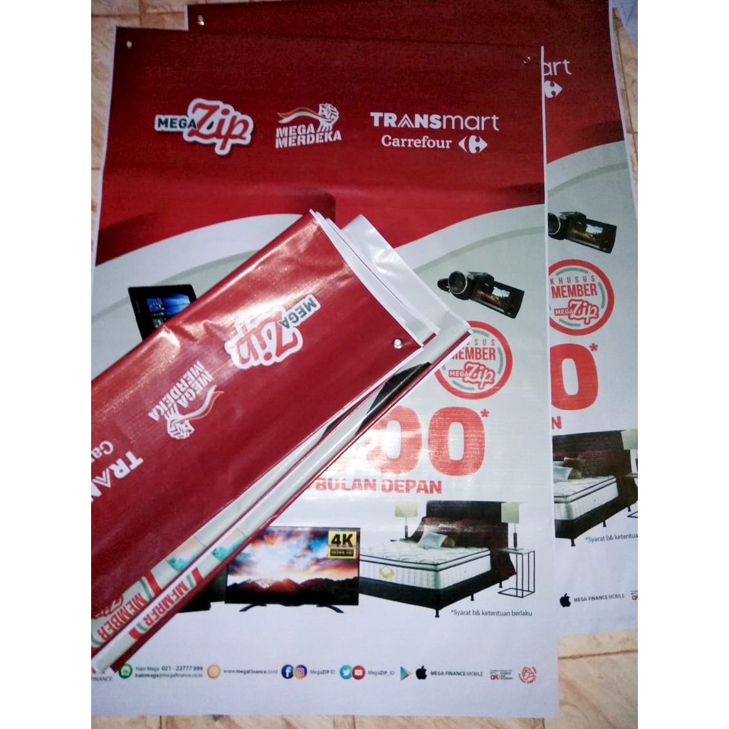 Jual CETAK HANGING BANNER MURAH / HANGING BANNER 2 SISI / HANGING ...