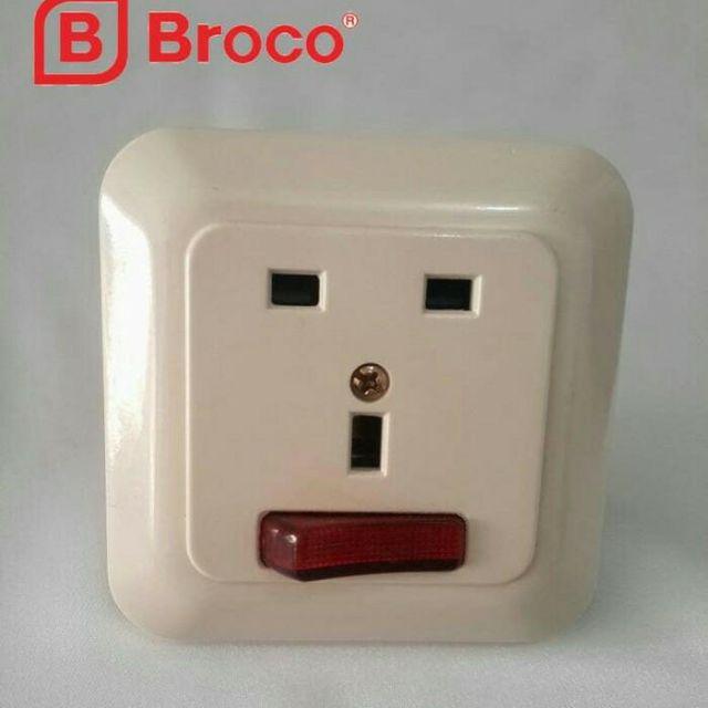 Jual Stop kontak ac broco set - stopkontak inbow - steker arde kaki 3 ...