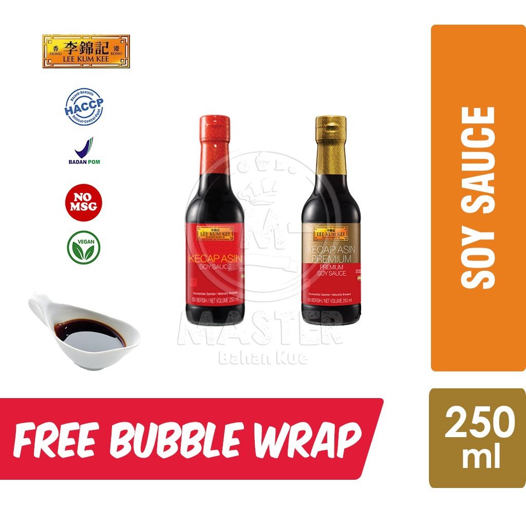 Jual Lee Kum Kee Soy Sauce / Kecap Asin Kacang Kedelai [Botol Kaca 250 ...