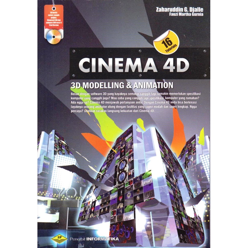 Jual Cinema 4D 16 Tutorials : 3D Modelling & Animation + CD | Shopee ...