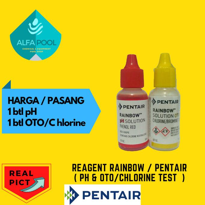 Jual Isi Ulang Tes Kit Refill Test Kit Pentair Rainbow Oto Chlorine Ph ...