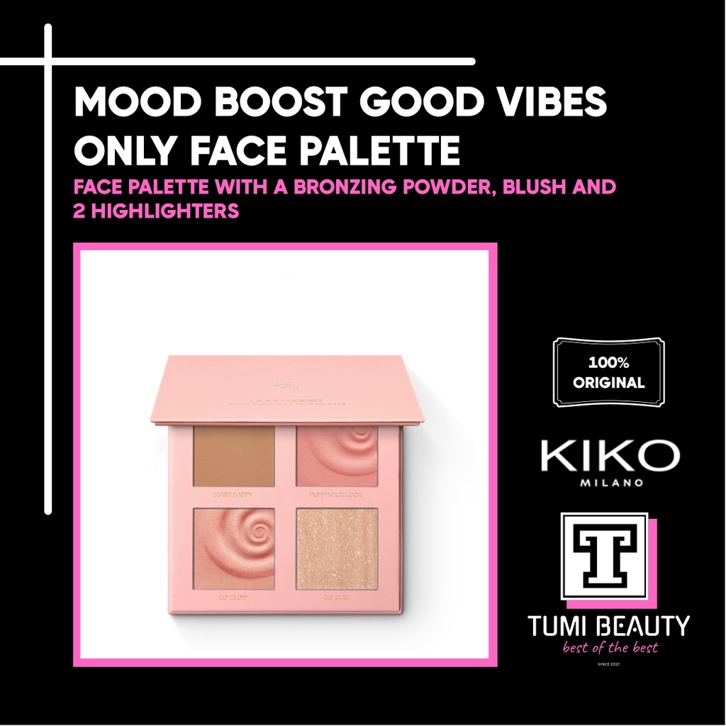 Jual Kiko Milano Mood Boost Good Vibes Only Face Palette (Made in Italy) | Shopee Indonesia