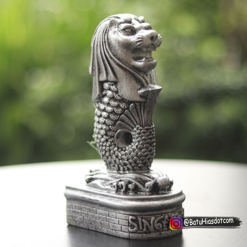 Jual Miniatur Menara Patung Merlion Park Singapura Hiasan aquarium ...