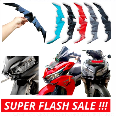 Jual Winglet Model Moto GP Aerox 155 VVA kumis winglet spion body aerox ...