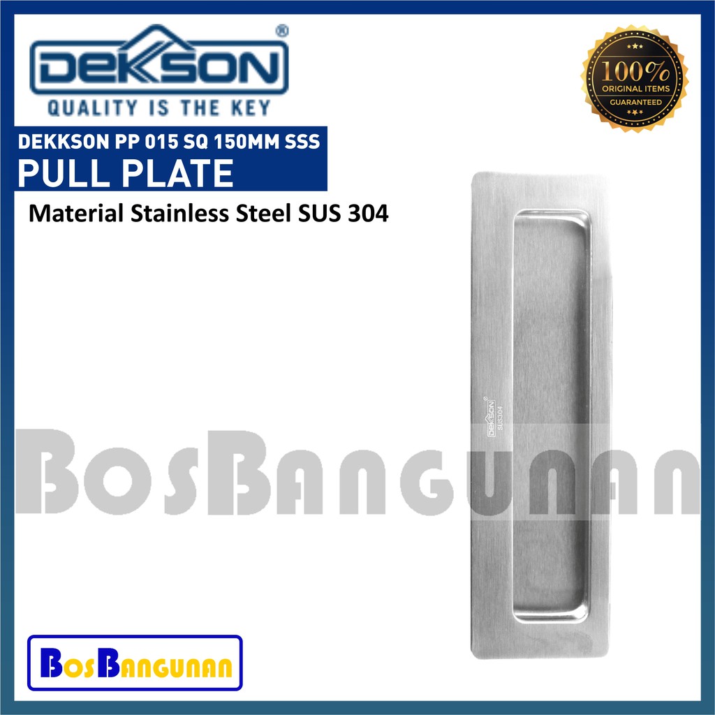 Jual Handle Pintu Sliding DEKKSON PP 015 SQ 150 MM SSS / Tarikan Tanam ...