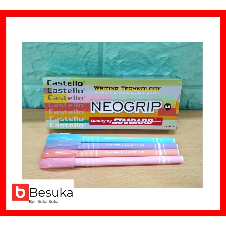 Jual BALLPOINT STANDARD CASTELLO NEOGRIP | Shopee Indonesia