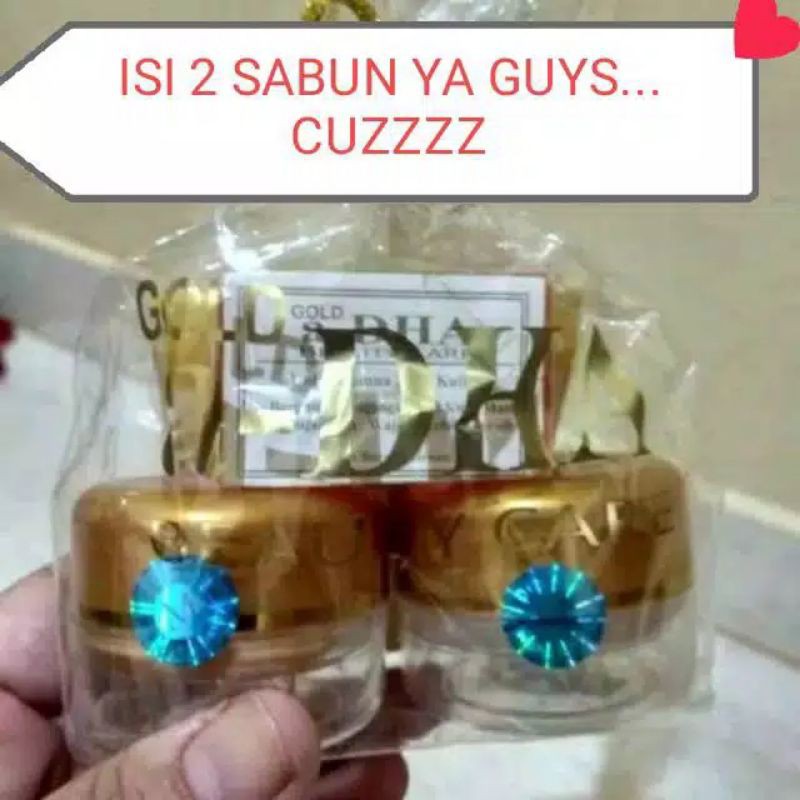 Jual WHITENING CREAM a-DHA GOLD ORIGINAL MDS ( satu set dua sabun ...