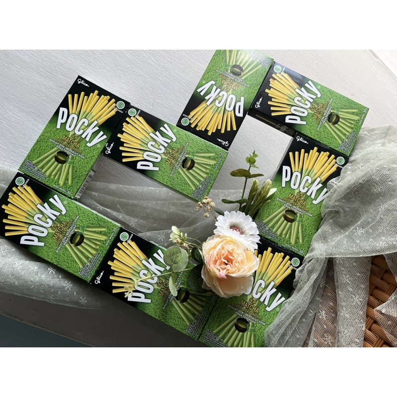 Jual Pocky Love Matcha Viral Flower Sesuai Gambar Same day onlyl ...