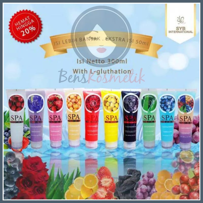 Jual SPA GEL NEW BY SYB EXOFLATING GLUTATHION | Shopee Indonesia