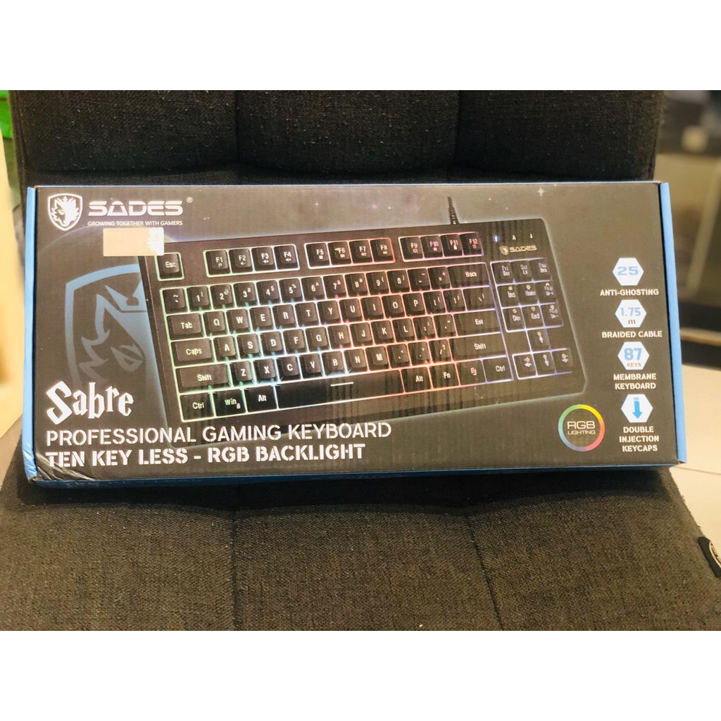 Jual Keyboard Gaming Sades Sabre TKL Membrane | Shopee Indonesia