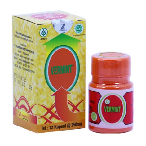 Jual vermint kapsul cacing /ektrak cacing untuk panas deman tifus tipes ...