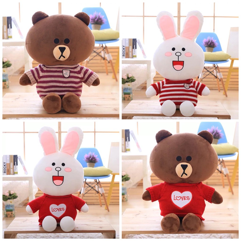Jual BONEKA BROWN CONY LOVE | Shopee Indonesia