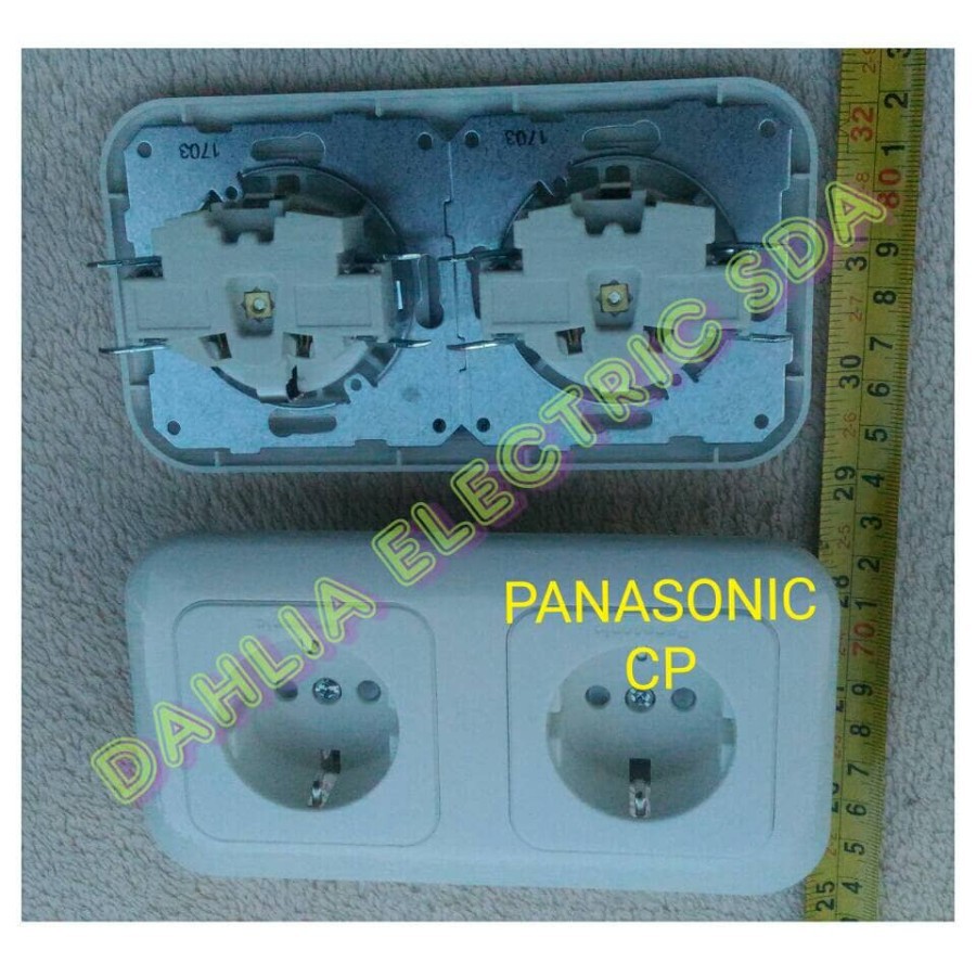 Jual STOP KONTAK TEMBOK / TANAM / IB PANASONIC CP Double | Shopee Indonesia