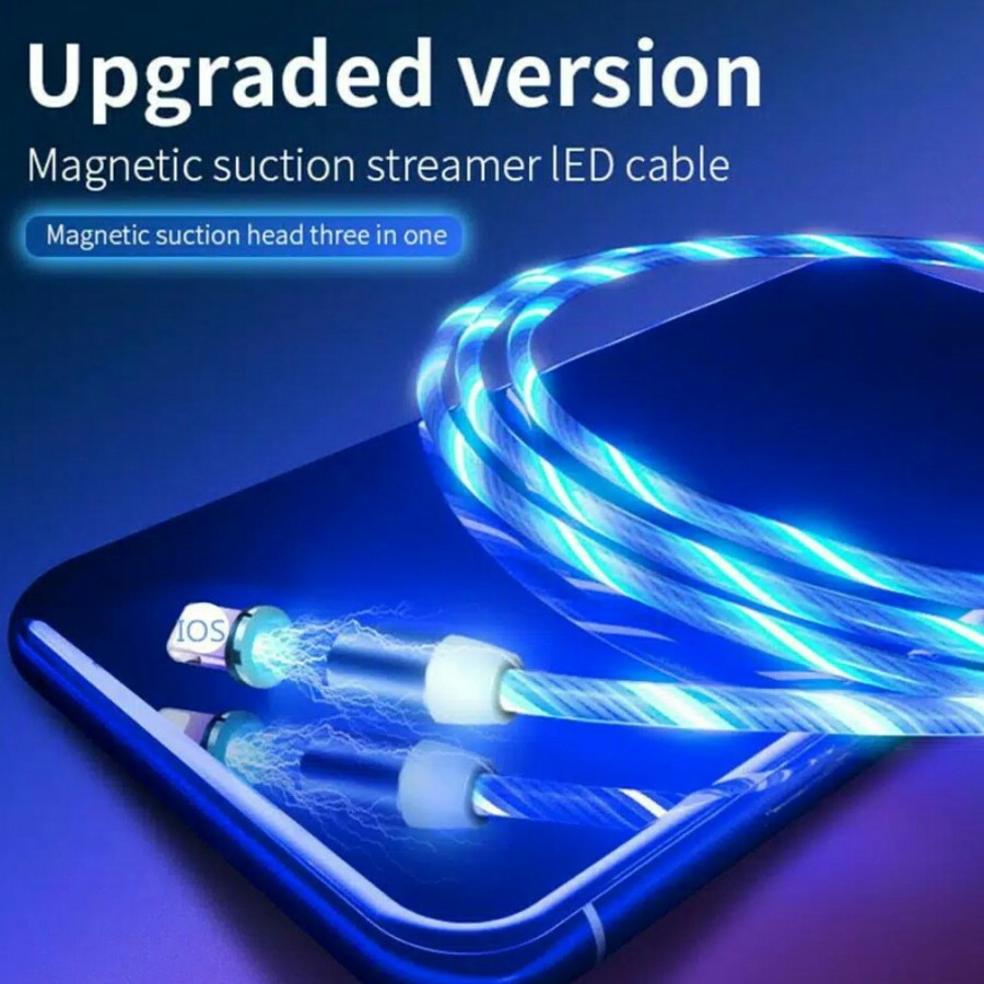 Jual Kabel Data - Kabel Charger Magnetic LED 3in1 | Shopee Indonesia