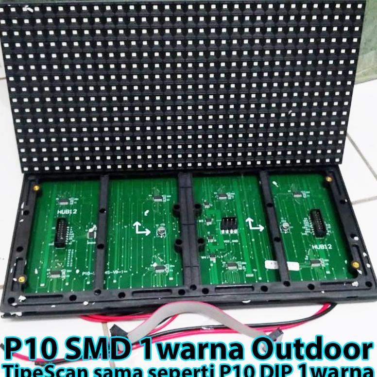 Jual Panel Modul Led P10 Kuning Smd Outdoor Hub12 32X16Cm | Shopee ...