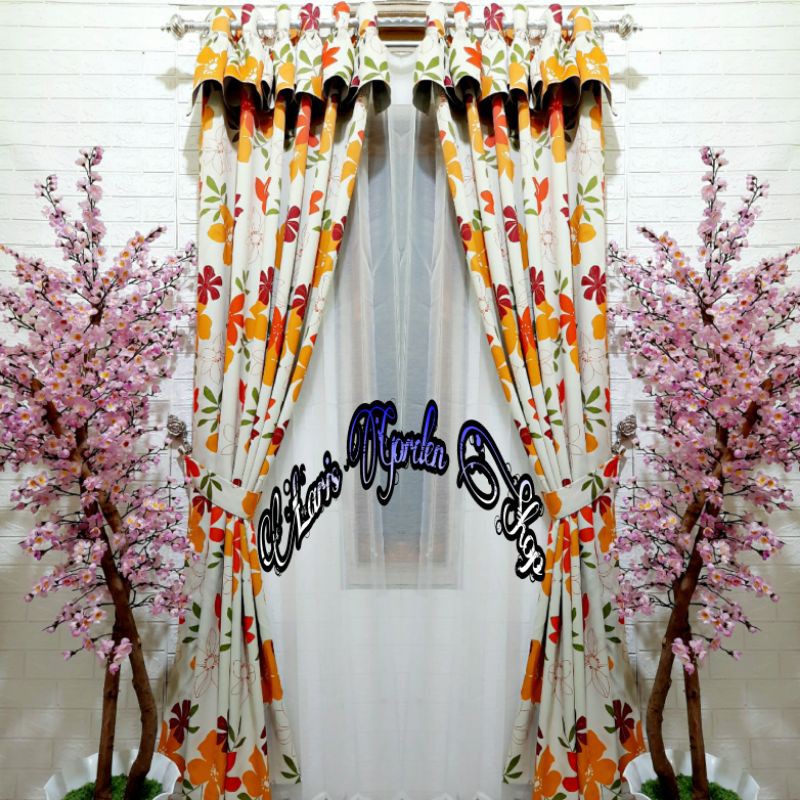 Jual Gordeng Gorden Smokering Silver Jendela Pintu Panjang Minimallis ...