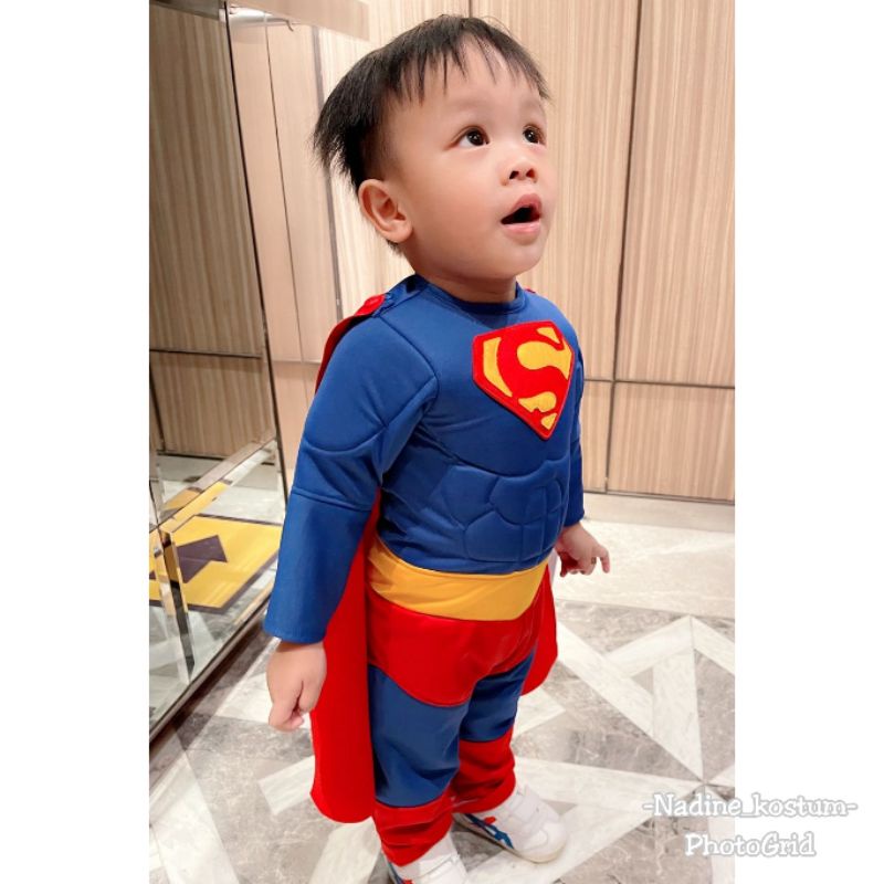 Jual kostum Superman/kostum superhero/kostum Superman anak/kostum ...