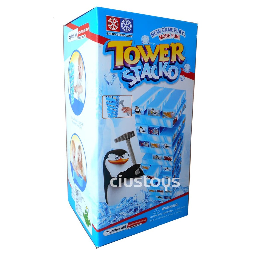 Jual TOWER STACKO PENGUIN KECIL 8836-3 MAINAN UNO STACKO | Shopee Indonesia