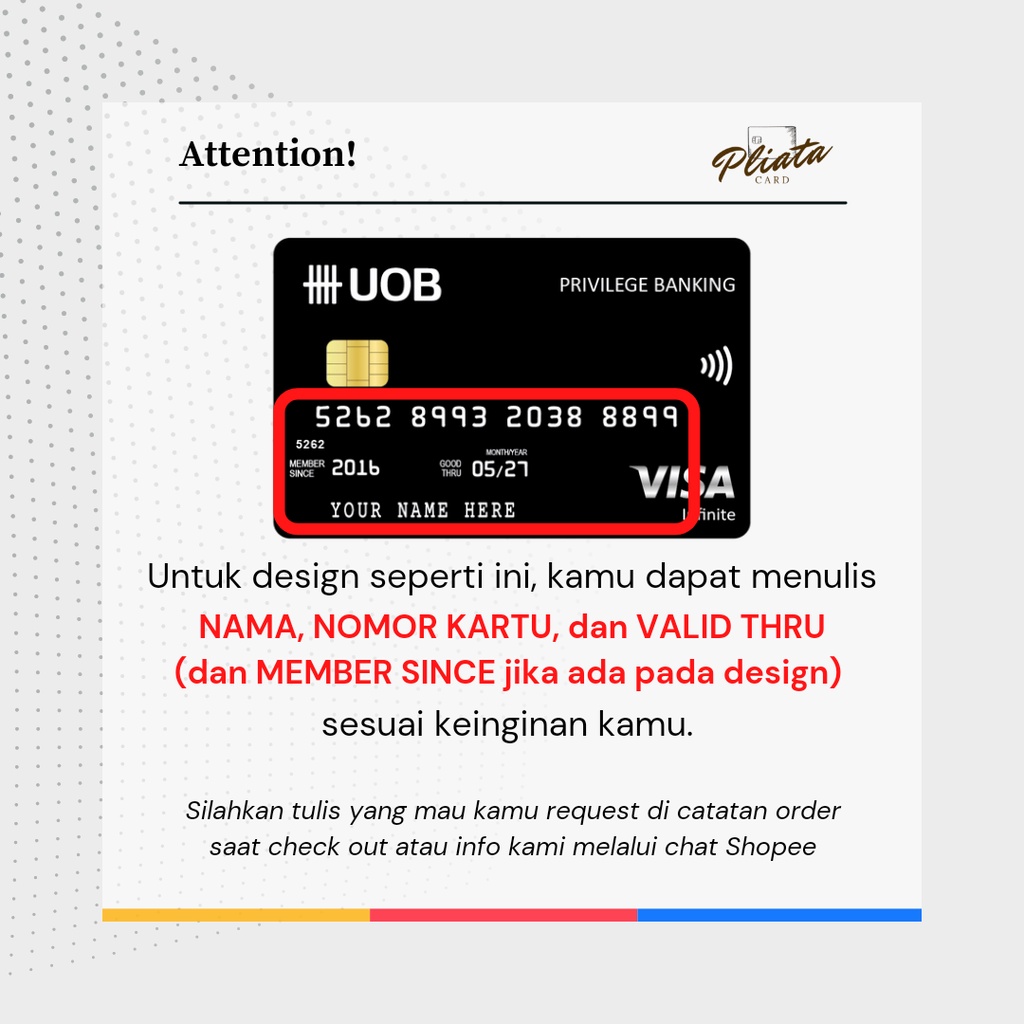 Jual BANK CARD HOLOGRAM SERIES - Card Cover Skin Sticker - PLIATA ...