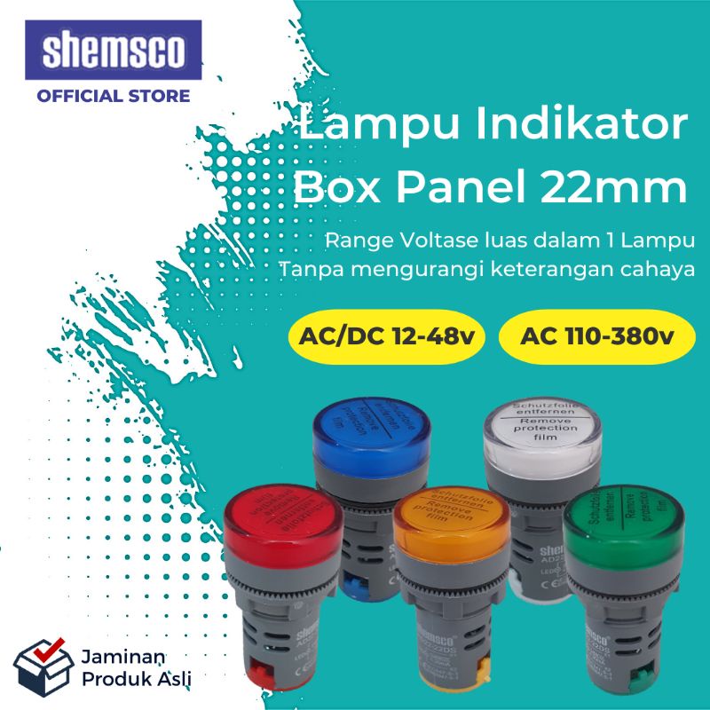 Jual LED 12v 24v 48v 110v 220v 380v Pilot Lamp 22mm Lampu Indikator ...