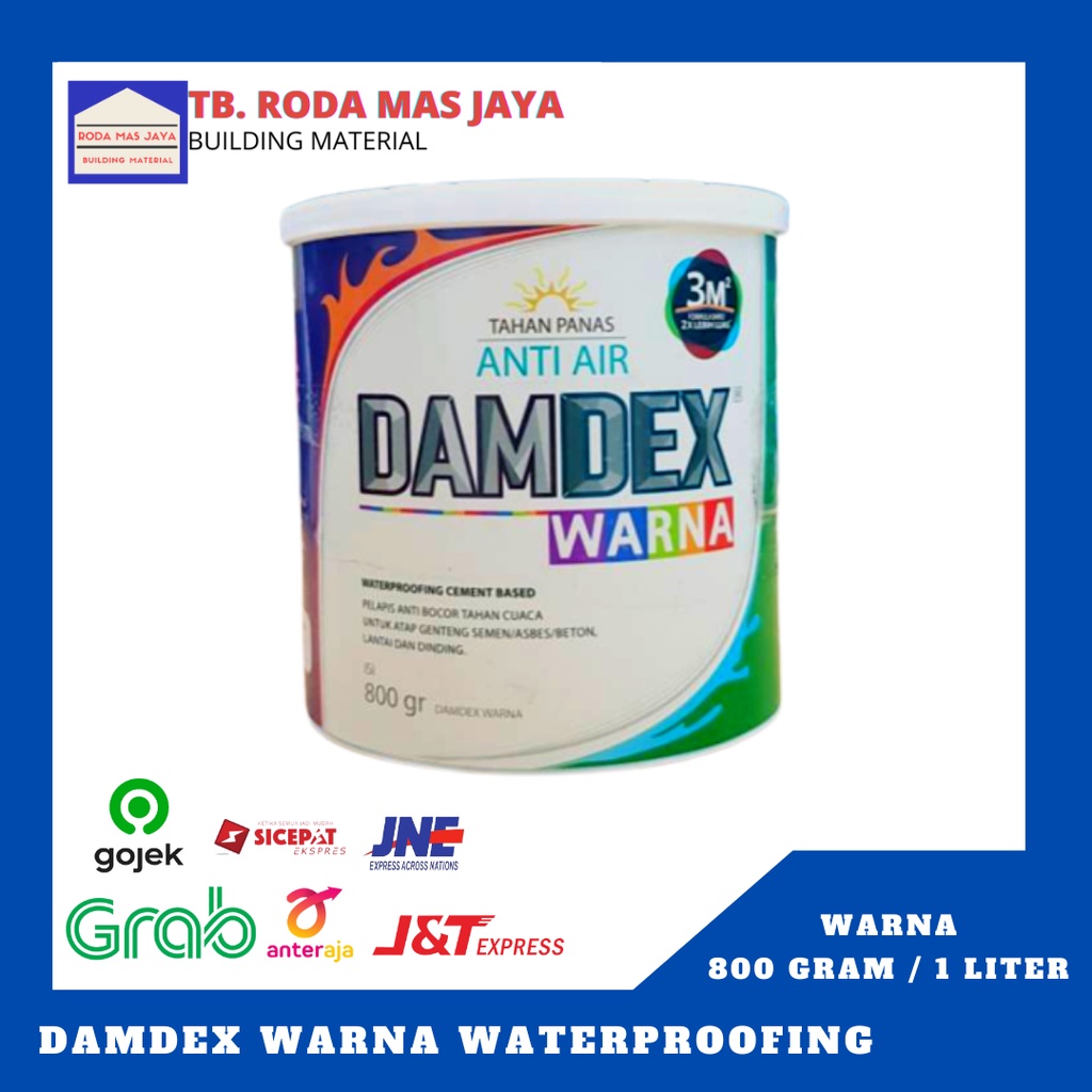 Jual Damdex Warna - Cat Water Proofing/Cat Pelapis Anti Bocor(0.8Kg ...
