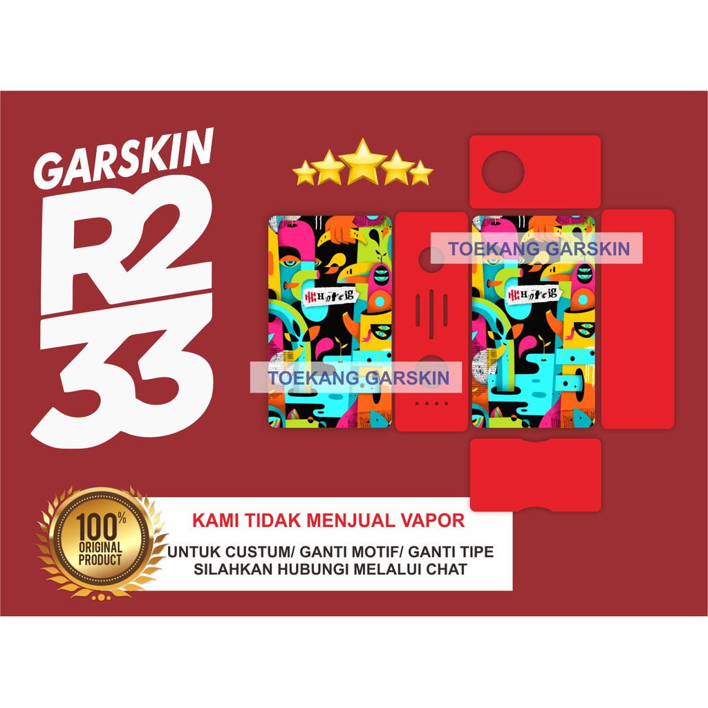 Jual GARSKIN HOTCIG R233 POP EDITION RED COLOR | Shopee Indonesia