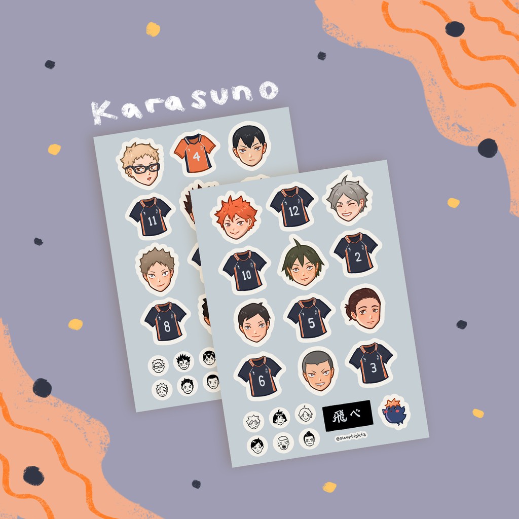Jual Karasuno Haikyuu Sticker Vinyl Kiss Cut (A6) | Shopee Indonesia