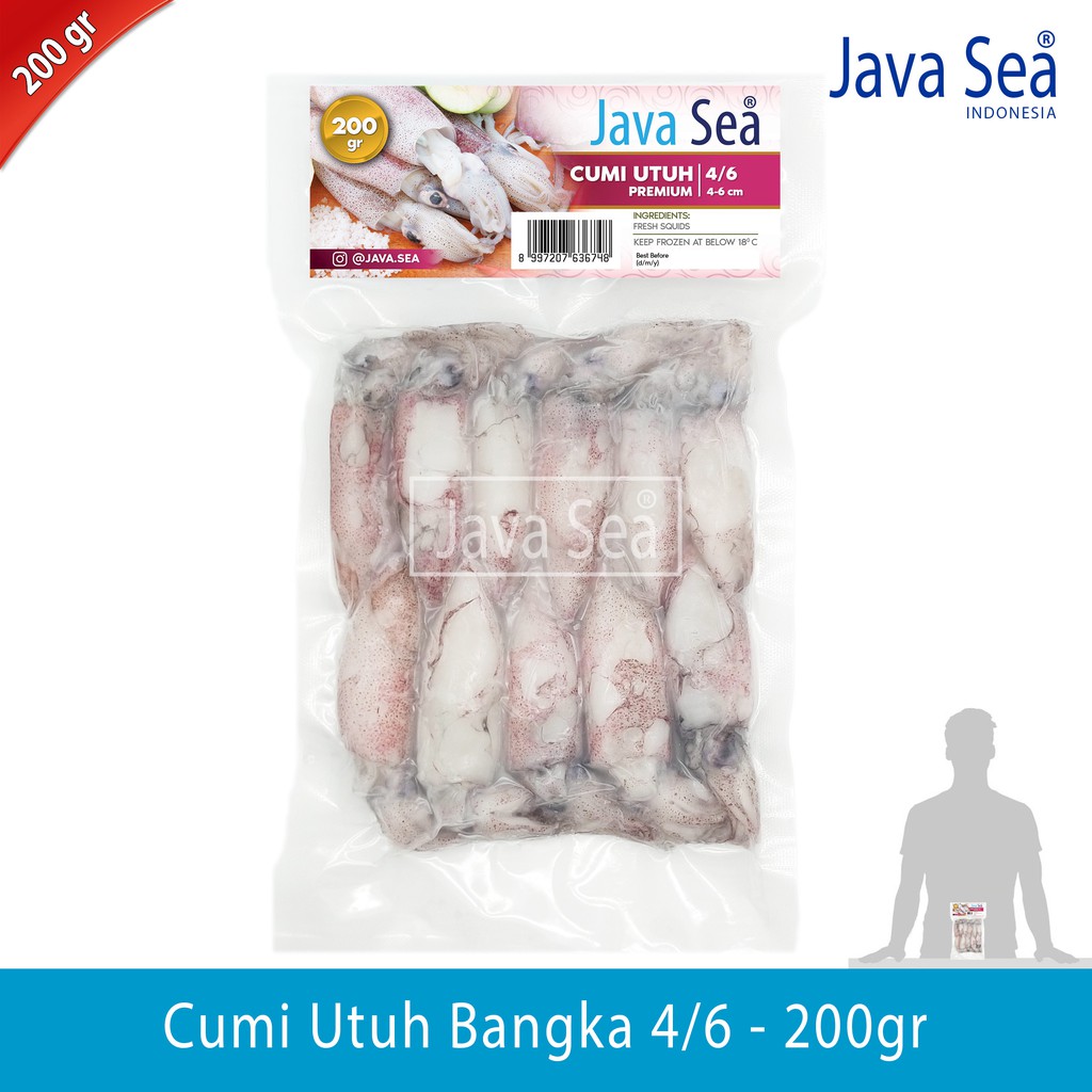 Jual Cumi Utuh 4/6 pack 200gr Java Sea | Shopee Indonesia