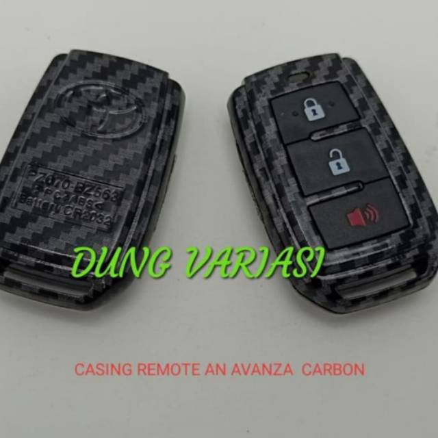Jual Casing remote mobil all new Avanza carbon | Shopee Indonesia