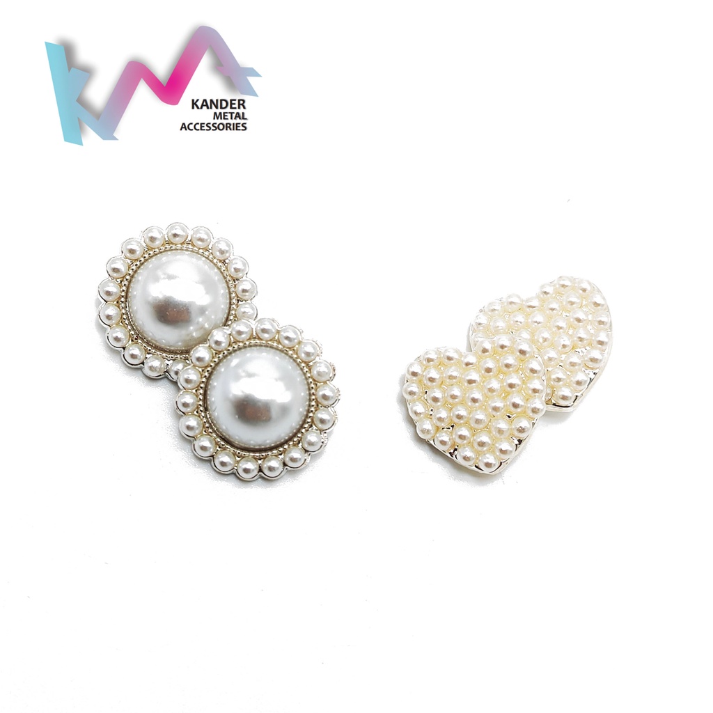 Jual Pearl Button Premium Mutiara| Fancy Button | Shopee Indonesia