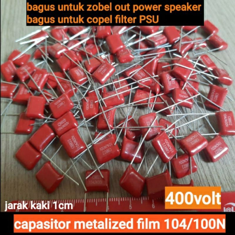 Jual Capasitor 104/100n 400v harga per 10pcs | Shopee Indonesia