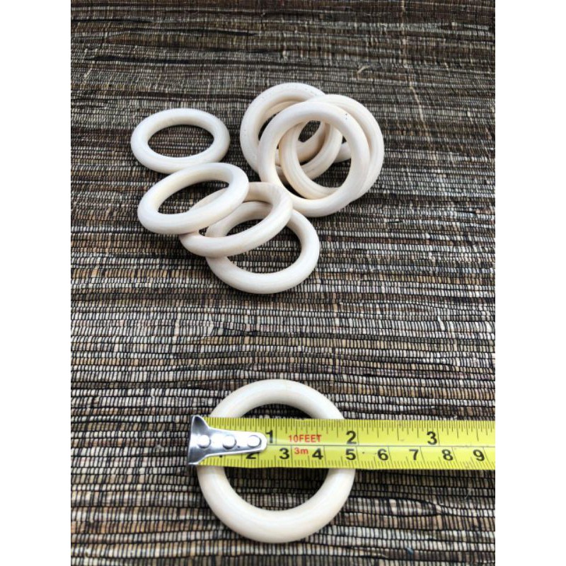 Jual Ring kayu bulat tanpa sambungan / Ring kayu macrame /Wooden ring O ...