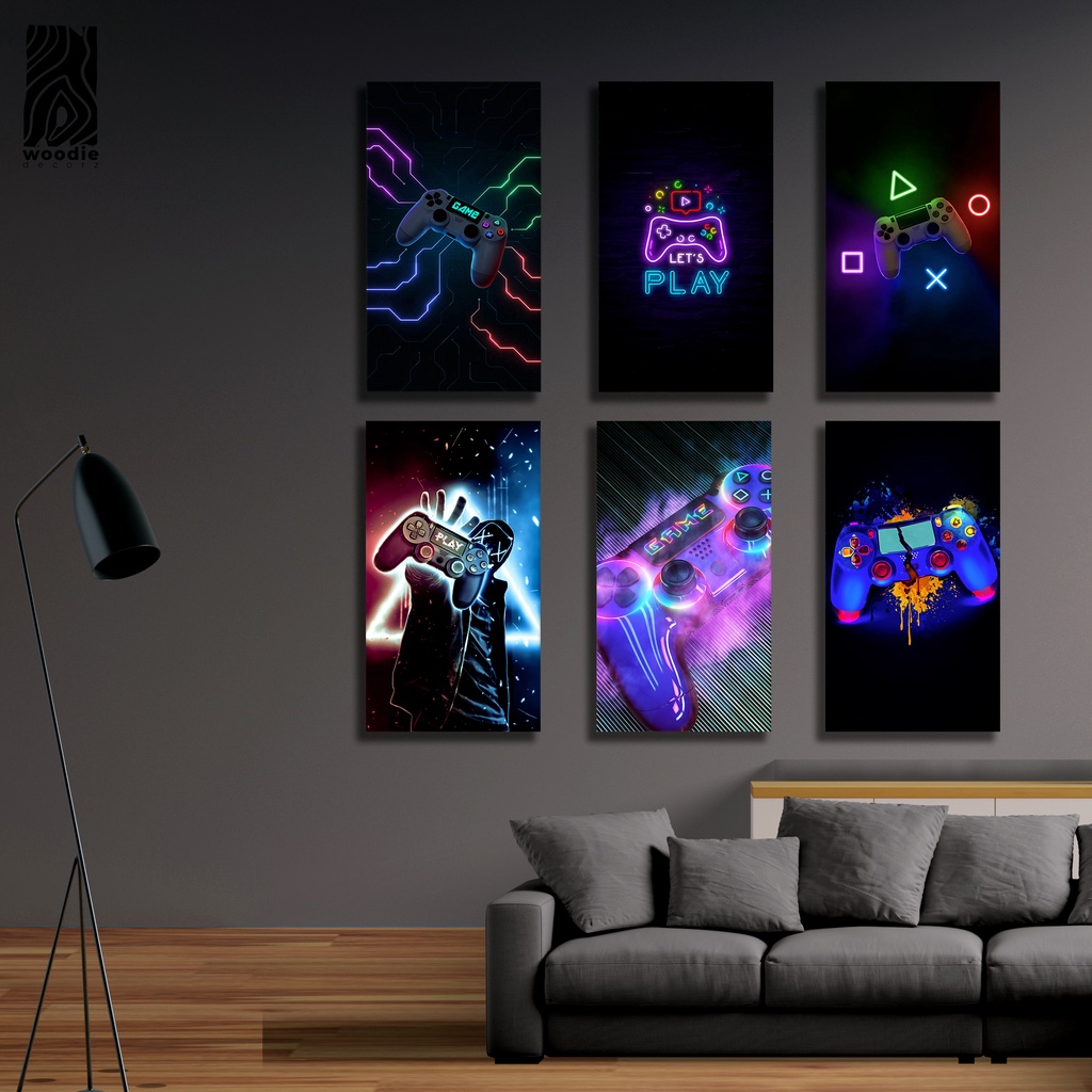 Jual Woodie Poster Dinding Gaming Edition V4 Wall Decor Dekorasi kamar ...