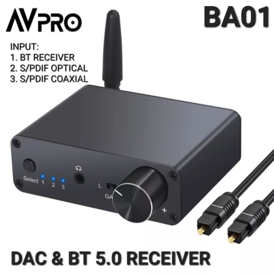 Jual AVPRO GV-BA01 24bit/192kHz Digital to Audio Converter & BT5.0 Receiver - PACKAGE | Shopee ...