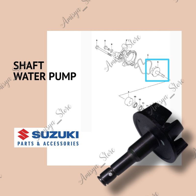Jual Kipas Water Pump pompa Radiator Suzuki Gsx Satria Gu fi Original SGP | Shopee Indonesia