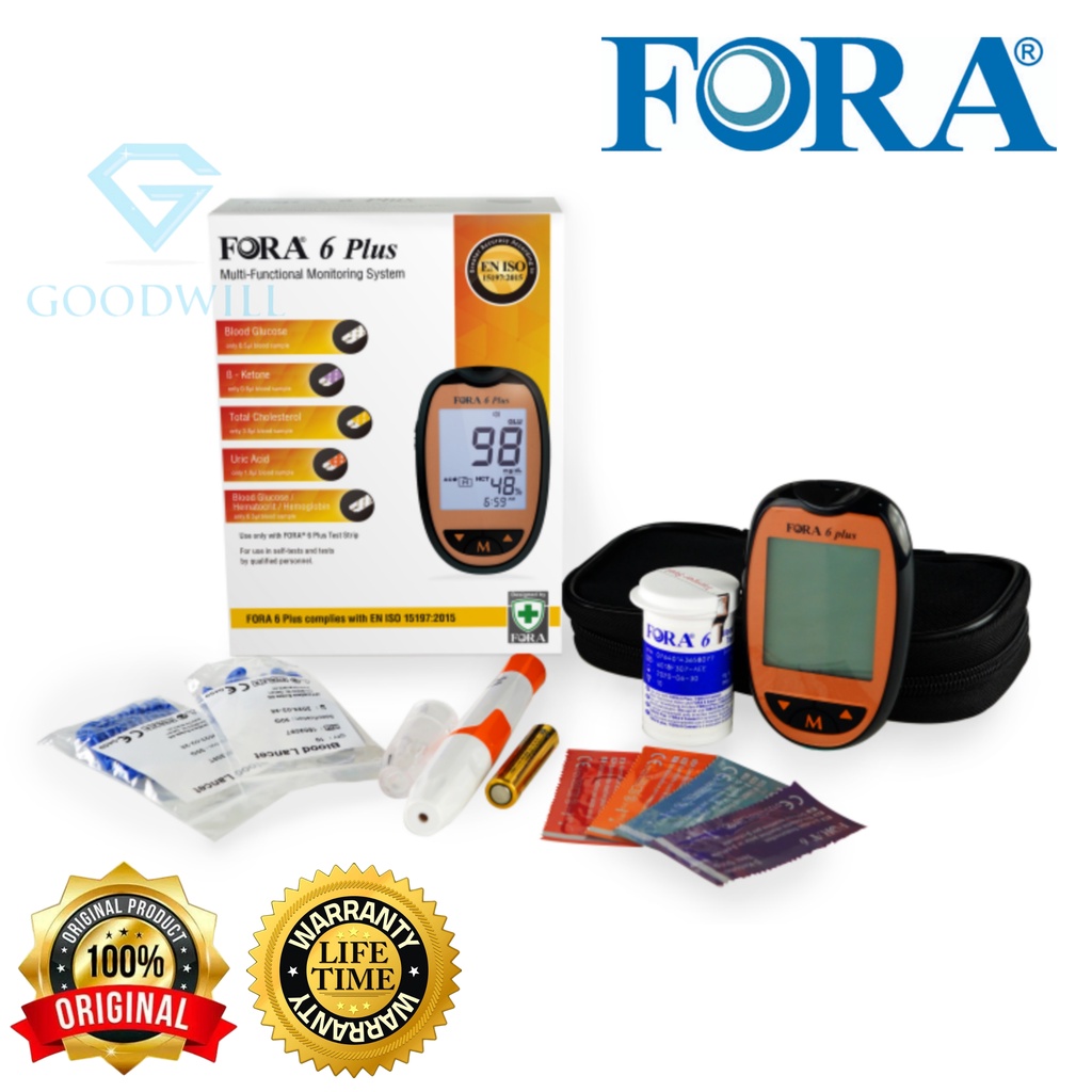 Jual Fora 6 Plus Blood Multiparameter Starter Kit / Alat Cek Darah ...