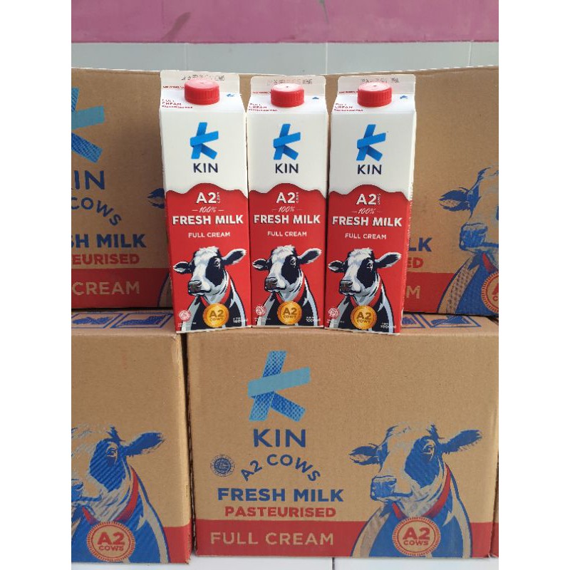 Jual Susu fresh milk KIN 1 liter | Shopee Indonesia