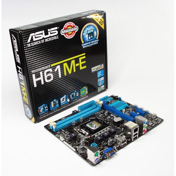 Jual Motherboard/Mainboard ASUS H61M-E LGA 1155 DDR3 GARANSI 1 TAHUN ...