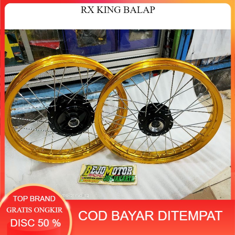 Jual VELG RX KING RING 18 SET TROMOL DEPAN BELAKANG JARI2 BY SCARLET ...
