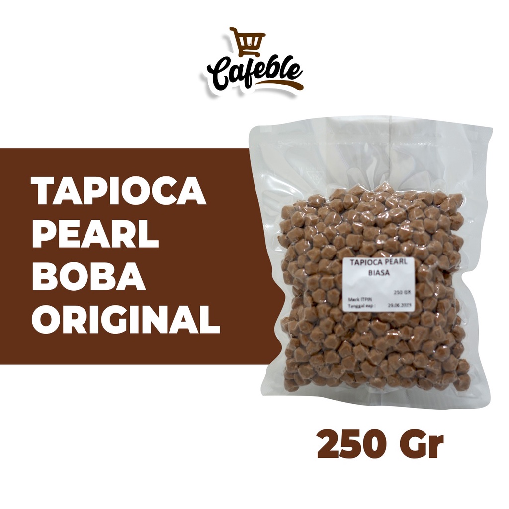 Jual Itpin Tapioca Pearl Bubble Boba Hitam Original kemasan 250 gram ...