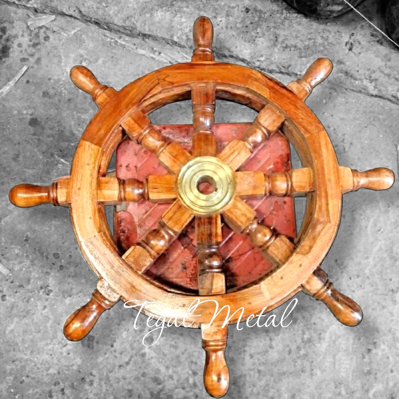 Jual SETIR KAPAL KEMUDI PERAHU 20 Inch (Kayu Jati) | Shopee Indonesia